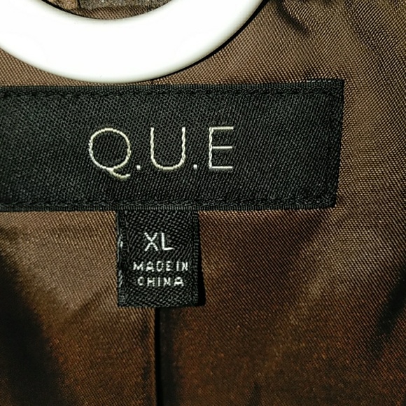 Jackets & Coats | Que Shell Genuine Leather Jacket | Poshmark